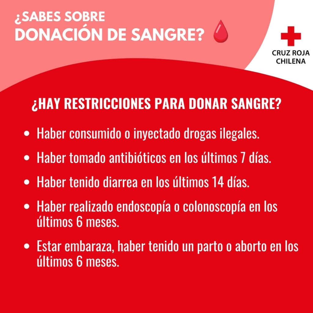 ¿Sabes sobre la donación de sangre? – Cruz Roja Chilena